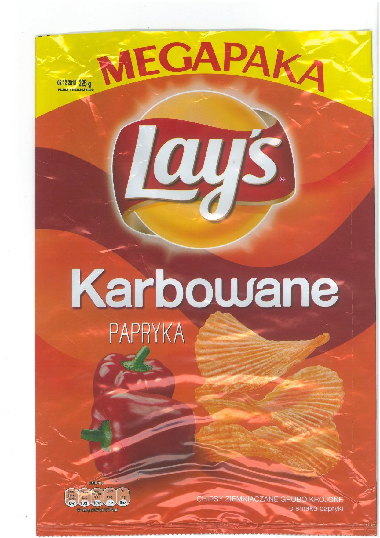 Chips Lay's Corrugated Pepper 225 g | GROCERY \ Crisps and Snacks \ Lay ...