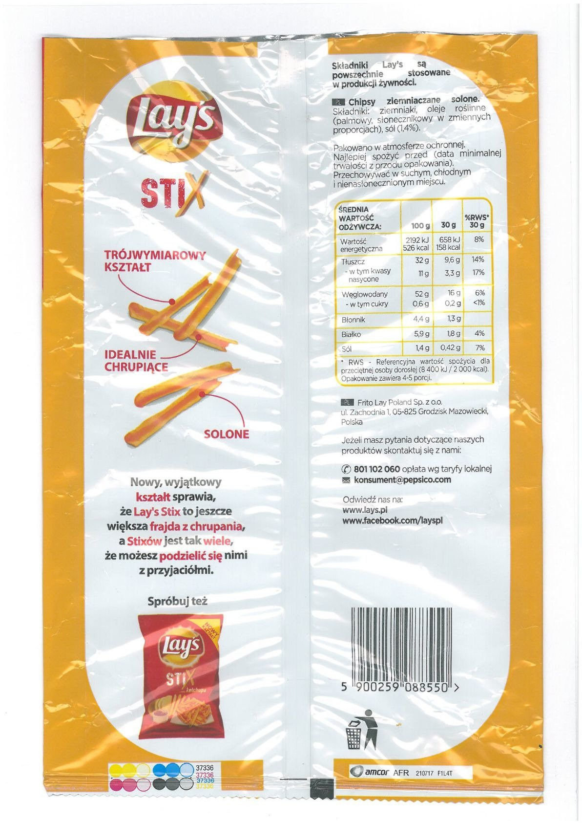 Chips Lay's Stix Salt 140 g | GROCERY \ Crisps and Snacks \ Lay's OFFER ...