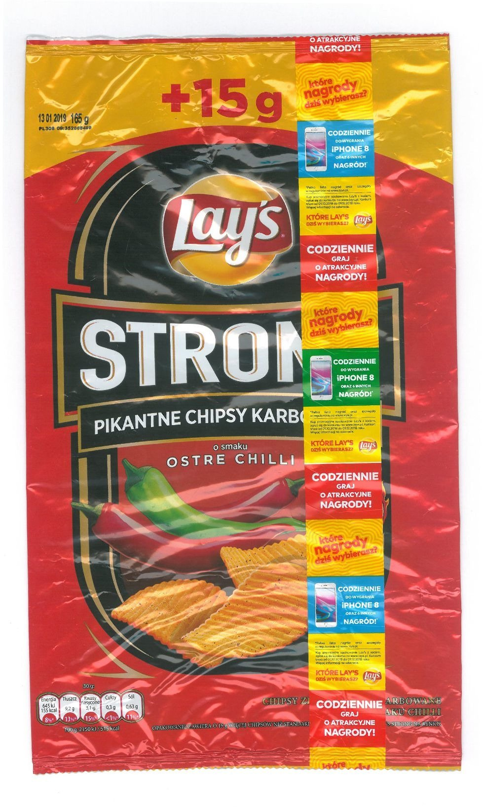 Chips Lay's Strong Chilli 165 g | GROCERY \ Crisps and Snacks \ Lay's ...
