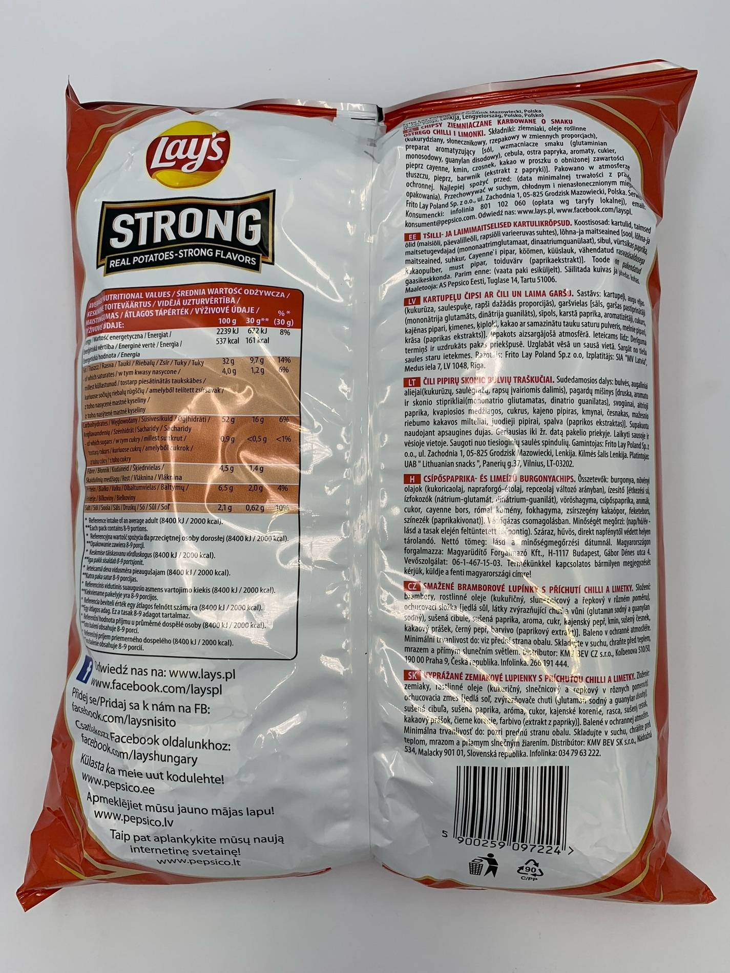 Chips Lay's Strong Chilli 265 g | GROCERY \ Crisps and Snacks \ Lay's ...