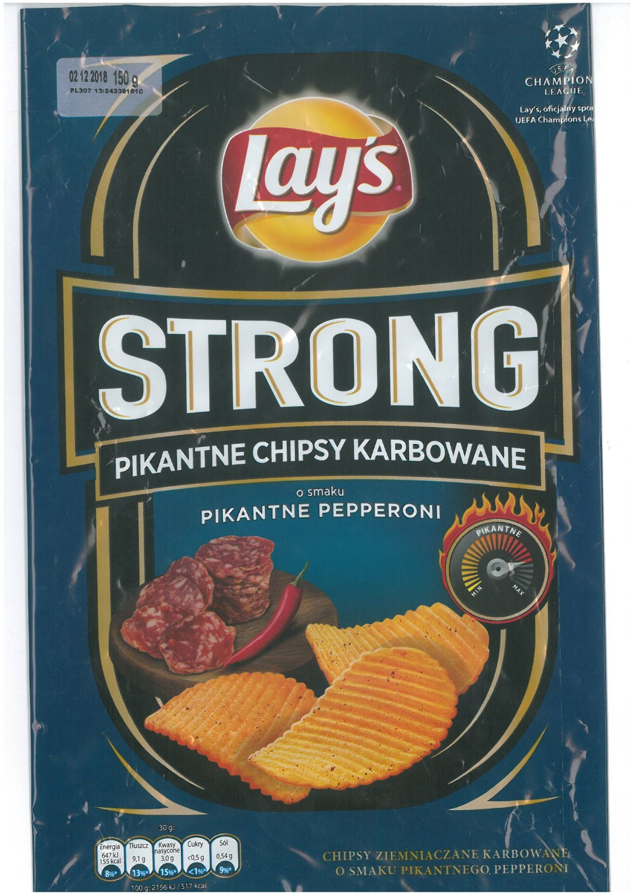 Chips Lay's Strong Pepperoni 150 g | GROCERY \ Crisps and Snacks \ Lay ...