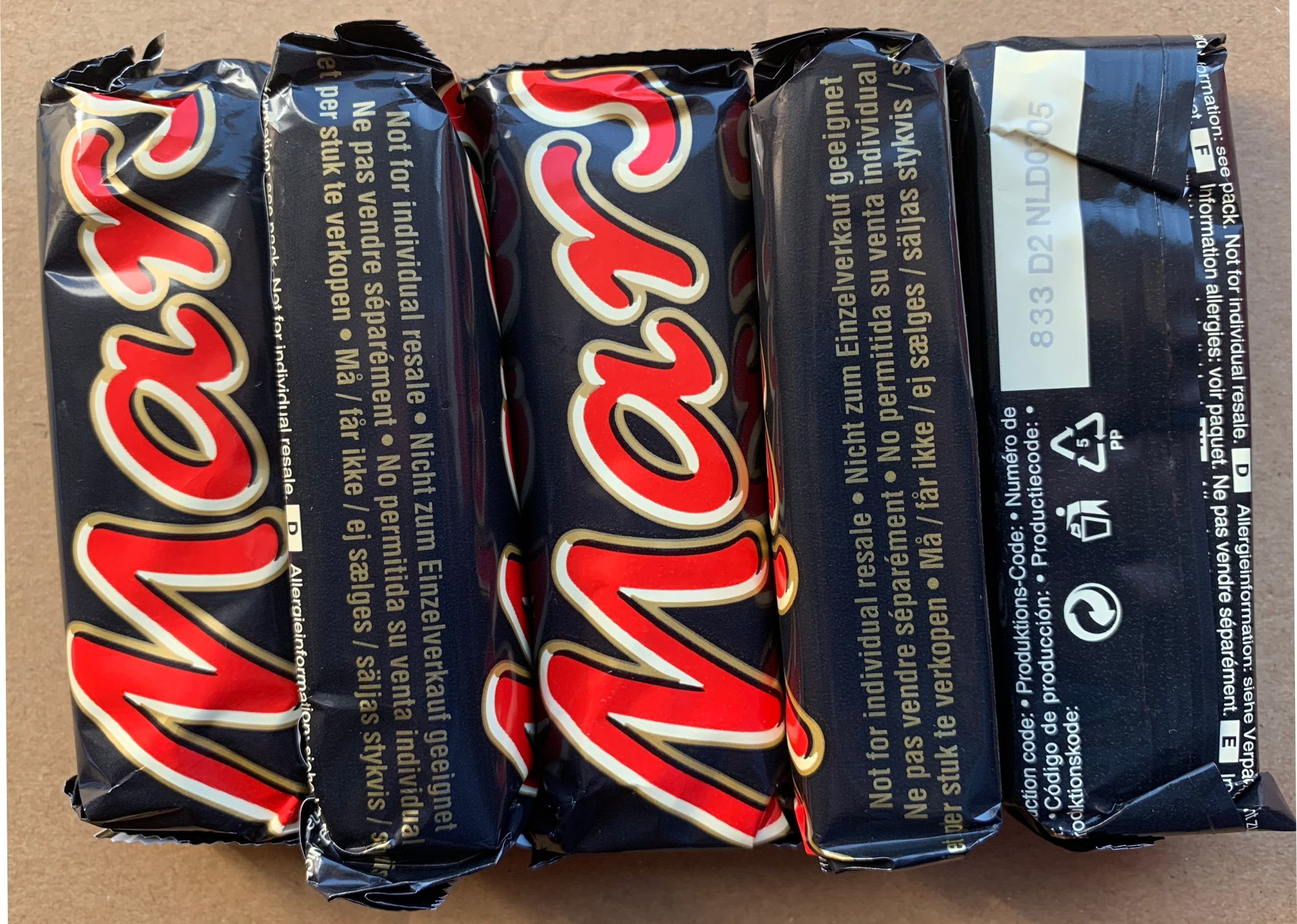 Display: Snickers (5x50g)=250g x11pcs & Twix 5x(2x25g) =250g x6pcs ...