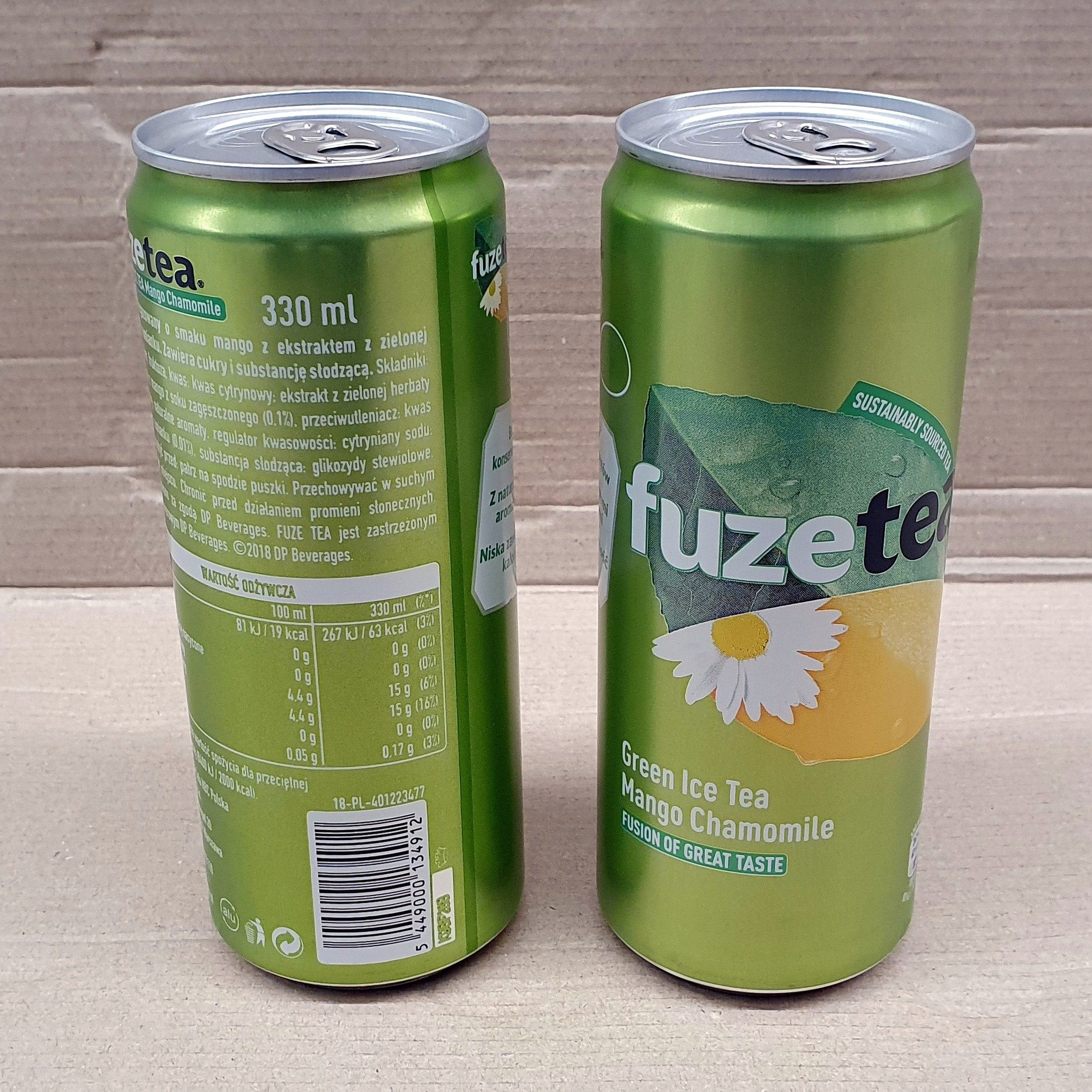 FUZETEA Green Ice Tea Mango Chamomile 330 ML CAN SLEEK | BEVERAGES ...