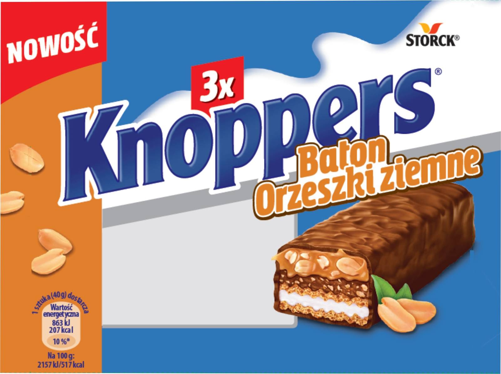 Knoppers 120g (3 x 40 g) Peanuts | CONFECTIONERY \ Storck OFFER ...