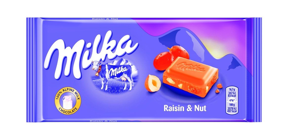 Milka Raisin & Nut 100 g | CONFECTIONERY \ Milka OFFER \ BRANDS \ Milka ...