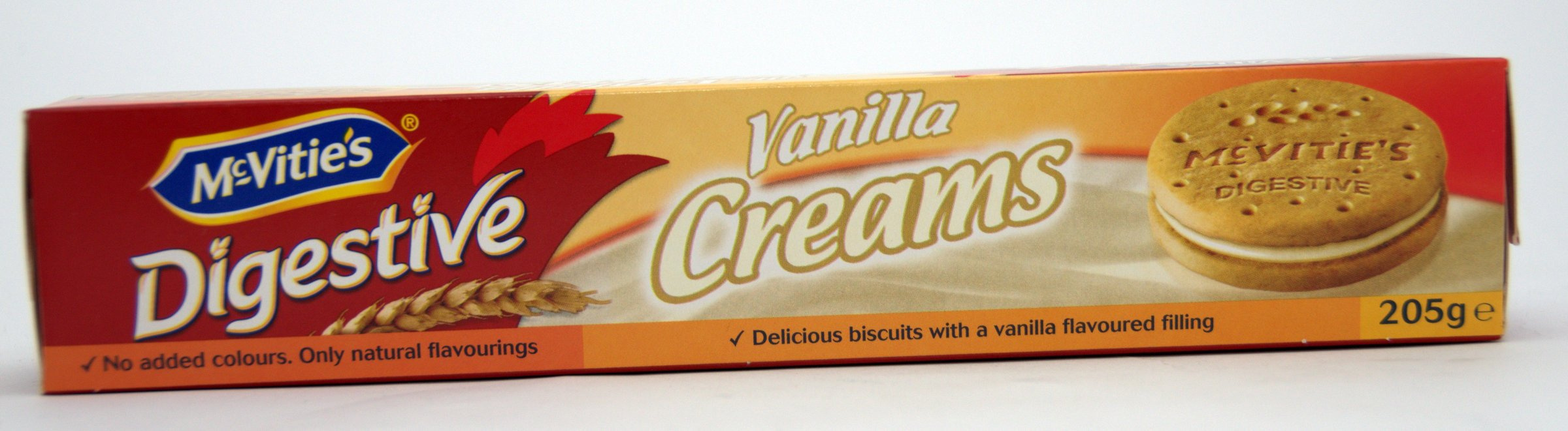 MsVitie's Digestive Vanilla Creams 205g | CONFECTIONERY \ McVite's ...