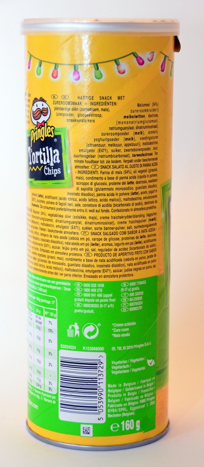 Pringles Tortilla Chips Sour Cream 160 g | GROCERY \ Crisps and Snacks ...