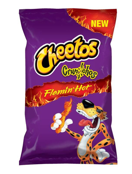Cheetos Flamin Hot Crunchos 80g New! | GROCERY \ Crisps and Snacks ...
