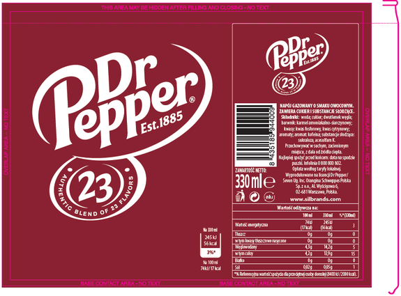 Dr Pepper Regular CAN 330 ml SLEEK | BEVERAGES \ Dr Pepper OFFER ...