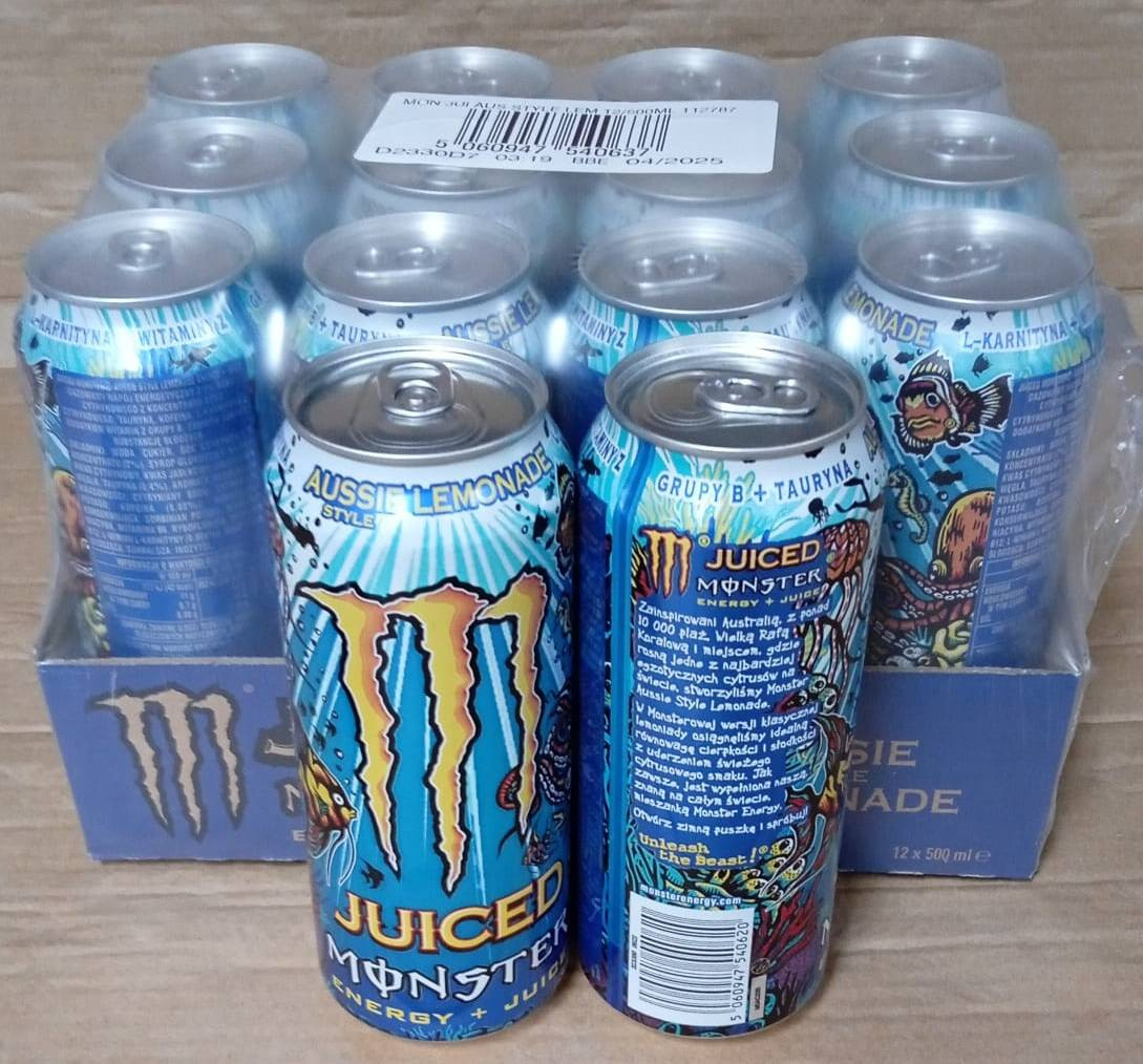 Monster Aussie Lemonade 500 ml | NAPOJE ENERGETYCZNE \ Monster OFERTA ...